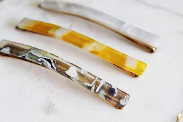 Yellow Bobby Pin Set - Mas Femme